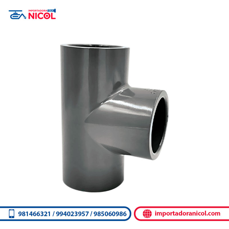 Tee SCH80 a presión PVC LESSO – IMPORTADORA E&A NICOL S.A.C